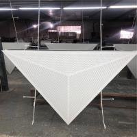 China 1200x1200x1200mm Aluminum Metal Ceiling Clip In Metal 3D Triangle Ceiling for sale