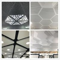 China Aluminum Hexagonal Clip In Ceiling 0.7mm Thickness For Convention Center for sale
