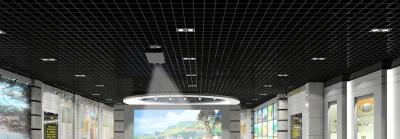 China Fireproof 100x100mm Aluminum Grid Ceiling 0.4mm Thickness for sale