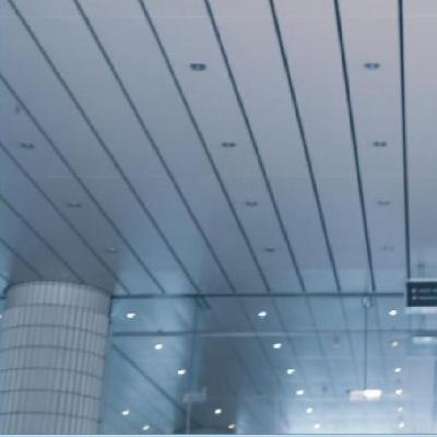 China Sound Absorption C Strip Aluminum Metal Ceiling 0.5mm Thickness for sale