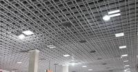 China Aluminum Alloy Metal Grid Ceiling 250x250mm For Convention Center for sale