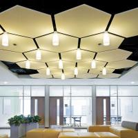 China Customizable Color Hexagonal Clip In Ceiling 404mm For Metro Station for sale