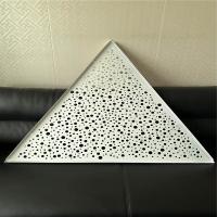 China 0.9mm Aluminum Metal Ceiling Triangle Shaped Clip In Suspended Perforated Ceiling Tile for sale