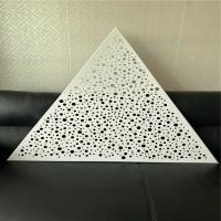 China 0.9mm Aluminum Metal Ceiling Triangle Shaped Clip In Suspended Perforated Ceiling Tile for sale