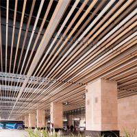 China 30X150mm Aluminum Metal Ceiling Metalworks Acoustic Box Baffle Ceiling for sale