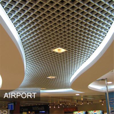 China 150x150mm Metal Open Cell Ceiling Tiles Suspended Aluminum Grid Ceiling for sale