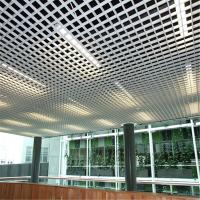 China 50x50mm Aluminum Open Cell Ceiling Metal Grid Ceiling Powder Coating for sale