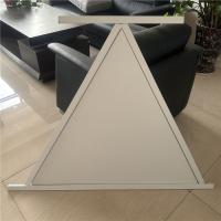 China Perforated Acoustic Triangular Aluminum Lay In Ceiling Panel 1000x1000x1000MM for sale