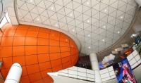 China Customizable Color Aluminum Triangular Clip In Ceiling 1000x1000x1000mm for sale
