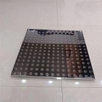 China 304 Stainless Steel Ceiling Panel Mirror Finished Concealed Perforated Ceiling Tile for sale
