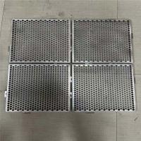 China 600X600mm Hexagonal Perforated Metal Facade Aluminum Panel For Cladding Building for sale