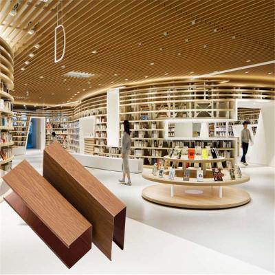 China Fireproof U Shaped Suspended Aluminum Baffle Ceiling Tiles For Shopping Mall for sale