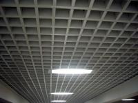 China Waterproof Sound Absorption Aluminum Grid Ceiling For Metro Station for sale