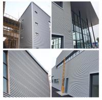 China Water Resistant Aluminum Corrugated Panel 1500x5000mm For Metro Station for sale