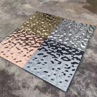 China Clip In Water Ripple Stainless Steel Ceiling Panel 600x600mm for sale