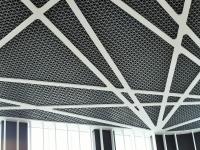 China Sound Absorption Fireproof Aluminum Grid Ceiling For Walkways Trestles for sale