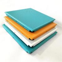 China 600x600 Metal Ceiling Tiles Aluminum Acoustic Ceiling Perforated Clip In Ceiling for sale