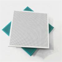 China 600x600 Metal Ceiling Tiles Aluminum Acoustic Ceiling Perforated Clip In Ceiling for sale