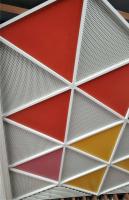 China Outlet Extruded Grille Triangle Shaped Ceiling Design  Light Weight for sale
