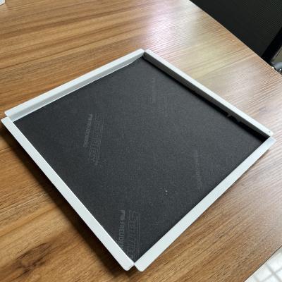 China Aluminum Lay In Metal Ceiling Design ISO9001 Square Tiles 0.7mm with  sound proof ceiling for sale
