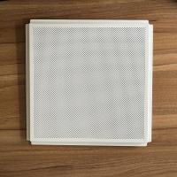 China Aluminum Lay In Metal Ceiling Design ISO9001 Square Tiles 0.7mm with  sound proof ceiling for sale
