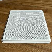 China Aluminum Lay In Metal Ceiling Design ISO9001 Square Tiles 0.7mm with  sound proof ceiling for sale