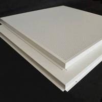 China Outlet Ceiling of Fireproof Perforated Lay In Acoustical Ceiling Tile 15mm Mineral Fiber for sale