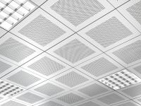China Outlet Ceiling of Fireproof Perforated Lay In Acoustical Ceiling Tile 15mm Mineral Fiber for sale