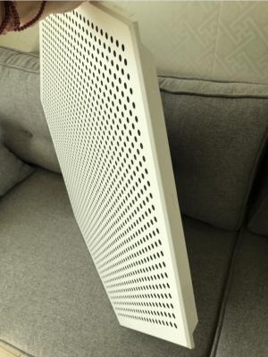 China Perforated Plain Hexagonal Sound Absorption Ceiling Panels Pre Painted for sale