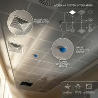 China Acoustic Fire-Rated Tubular Baffle Aluminum Ceiling Panel for Luxury Commercial Interiors PVDF Coated 0.8mm for sale