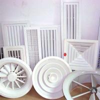 China Square Aluminum 1100 Ceiling Air Diffuser Fireproof Bake Surface Finished for sale