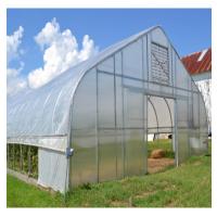 China Rainfall 150mm/H Tunnel Greenhouse With Mechanical Ventilation Optional Cooling System for sale