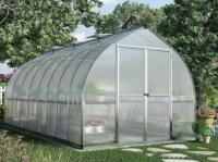 China 3*6*2m Aluminum Polycarbonate Sheet Greenhouse Single Span for sale