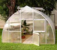 China 3*6*2m Aluminum Polycarbonate Sheet Greenhouse Single Span for sale