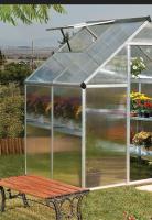 China 3*6*2m Aluminum Polycarbonate Sheet Greenhouse Single Span for sale