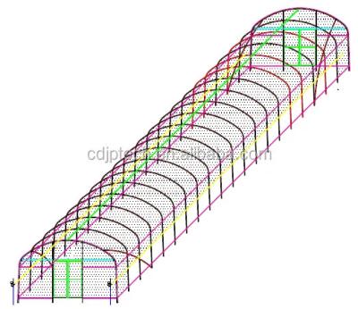 China PE/PO Film Galvanised Steel Greenhouse For Mushroom Cultivation for sale