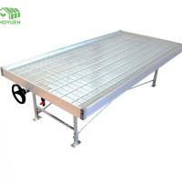 China Hydroponics Growing System Greenhouse Benches 4x8 Rolling Grow Tables for sale
