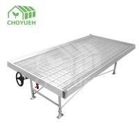 China 1.2mm Greenhouse Benches Rolling Tables Customized Size for sale