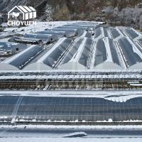 China Solar Operated Greenhouse High Wind Resistance And Glass Functionality for sale