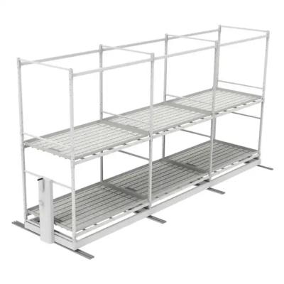China ABS Cover Vertical Mobile Grow Rack Greenhouse Collection Bench Width 4ft for sale