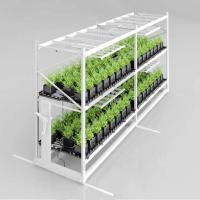 China ABS Cover Vertical Mobile Grow Rack Greenhouse Collection Bench Width 4ft for sale