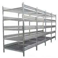 China ABS Cover Vertical Mobile Grow Rack Greenhouse Collection Bench Width 4ft for sale