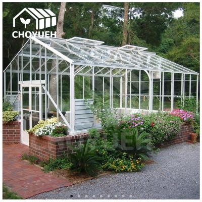 China Rectangular Green Garden Greenhouse with 2 Doors Rain Wind Protection Ventilation Assembly Required for sale