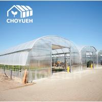 China Hot Dip Glavanized Steel Polytunnel Greenhouse 10X30m Single Span for sale