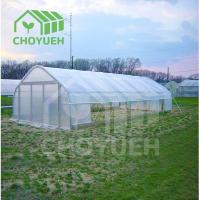 China Light Transmittance Tunnel Greenhouse with Mechanical Ventilation and Optional Cooling System for sale