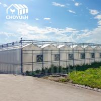 China Wind Resistance Multi Span Film Greenhouse With Ventilation System for sale