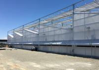 China Multi Span Plastic Film Greenhouse 10X30m With Zinc Coating Frame for sale
