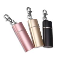 China Portable Sealed Pocket Ashtray 7.9x3.2x1.7cm Aluminum Alloy Outdoor Travel Eco-Friendly for sale