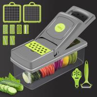 China Get Creative in the Kitchen with Our 12 In 1 Manual Mandoline Fruit Vegetable Slicer for sale