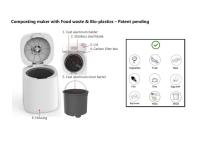 China Class A Energy Efficient Food Waste Disposer 2.5L Kitchen Composter 500W 220V for sale